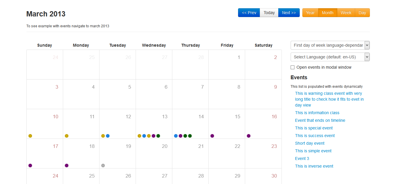 Bootstrap Calendar Drupal